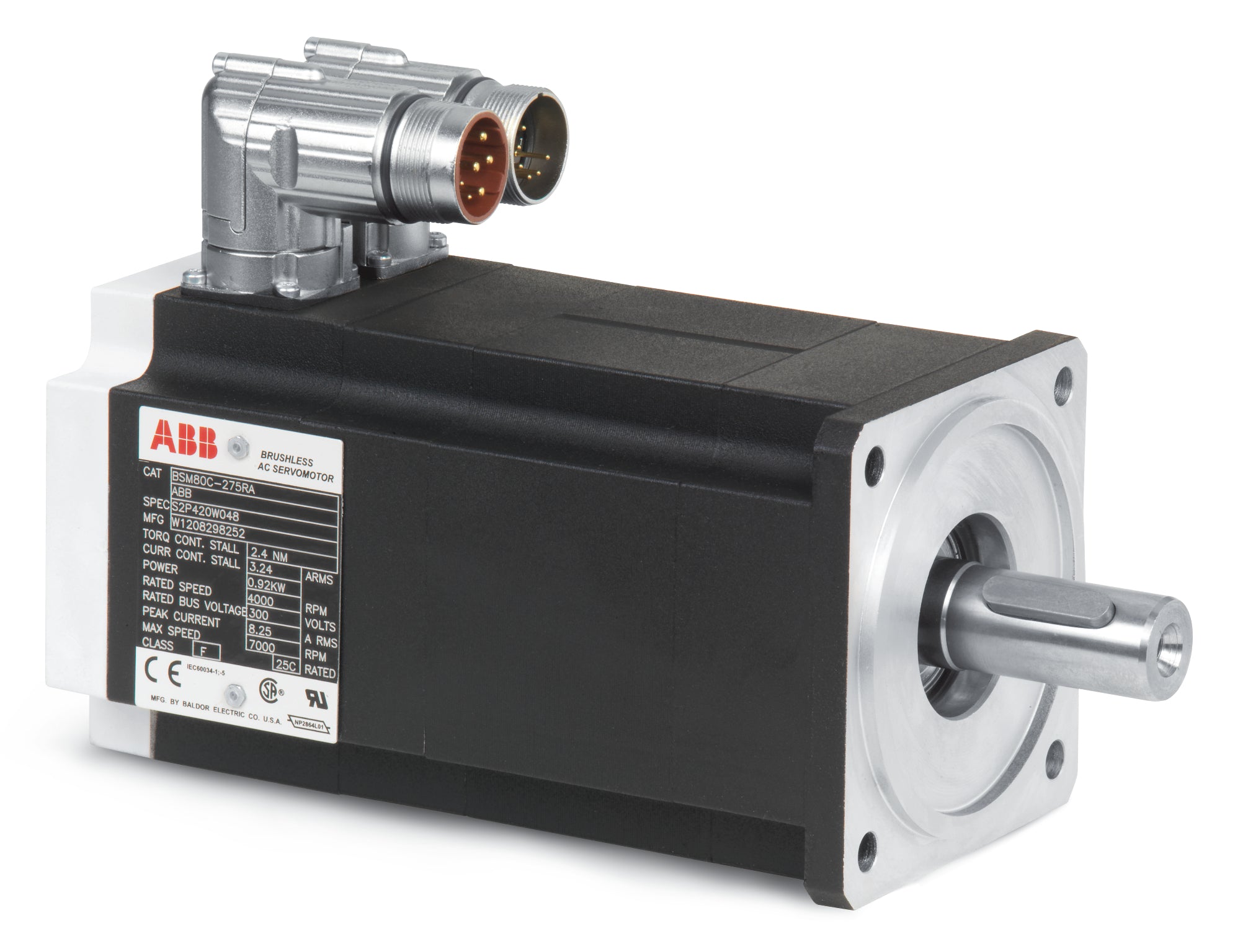 BSM80C-250AF Baldor - BSM80C-250AF T'stat, Encoder | Pump Stop