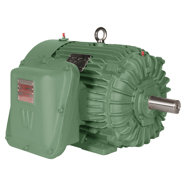 Explosion Proof Motor, 2 HP, 1800 RPM, 230/460V, 145T Frame, Rigid Bas