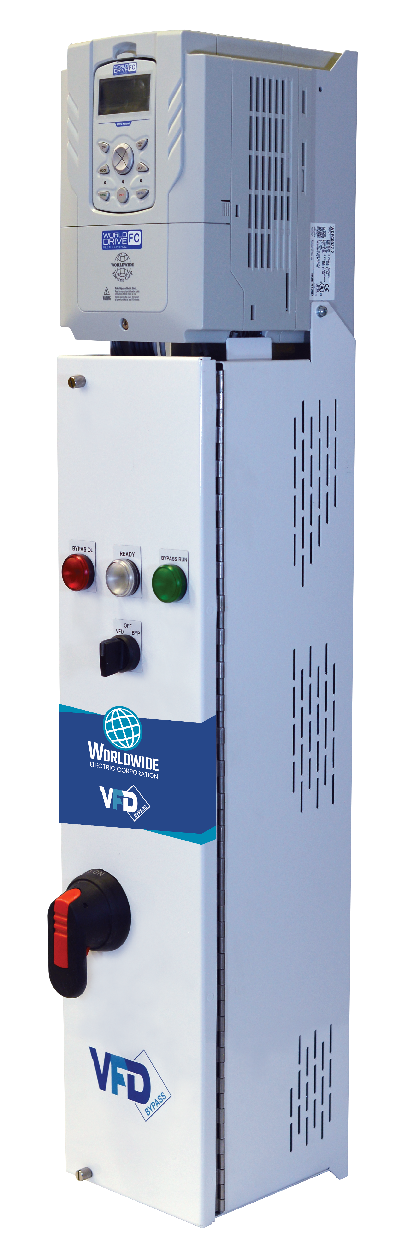 WDFC VFD Bypass Panel, 10 HP (Vt), 16 Amps, 3 Contactor, 460 V, Fused ...