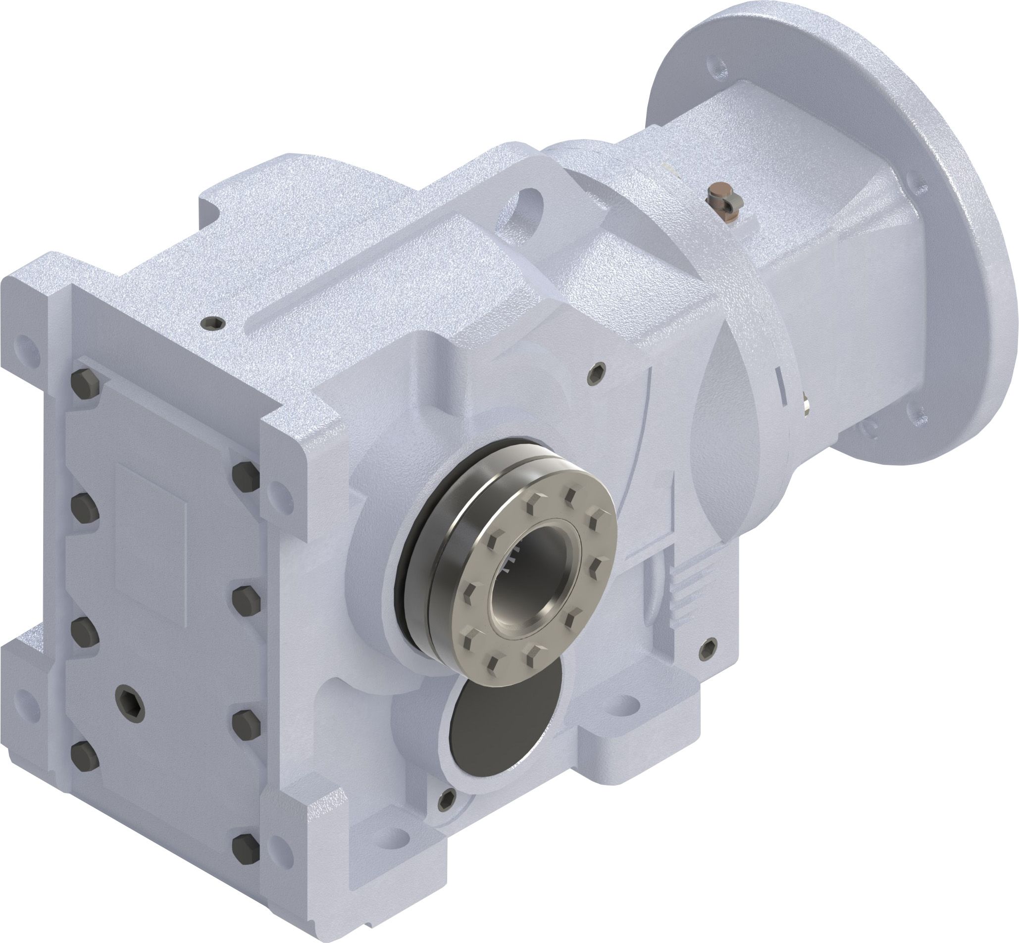 KHN Series Helical-Bevel Gear Reducer, Box Size 97, 7.5:1 Ratio, 254 ...