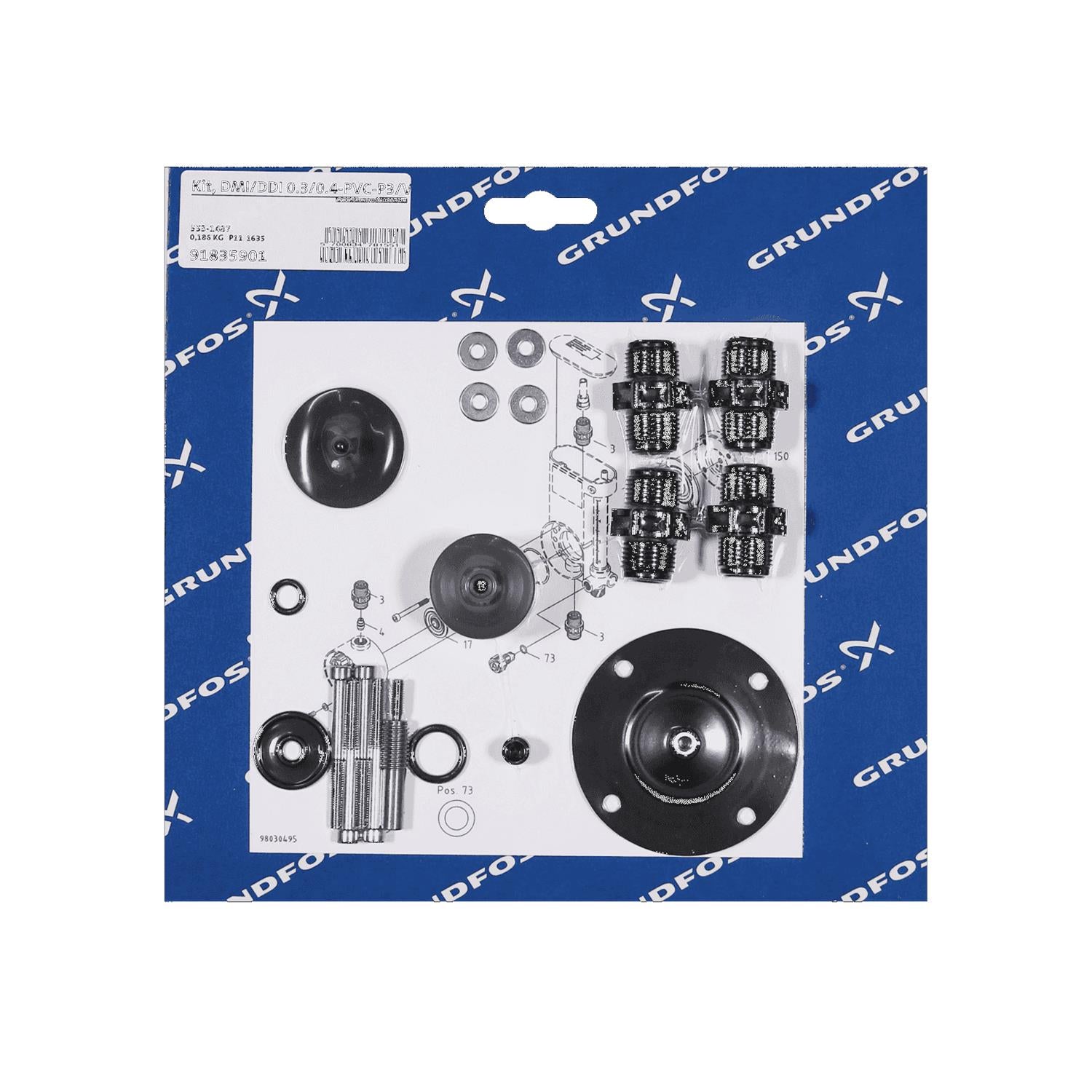 91835901 Grundfos - Kit, Maintenance PVC-P3/V/C | Pump Stop