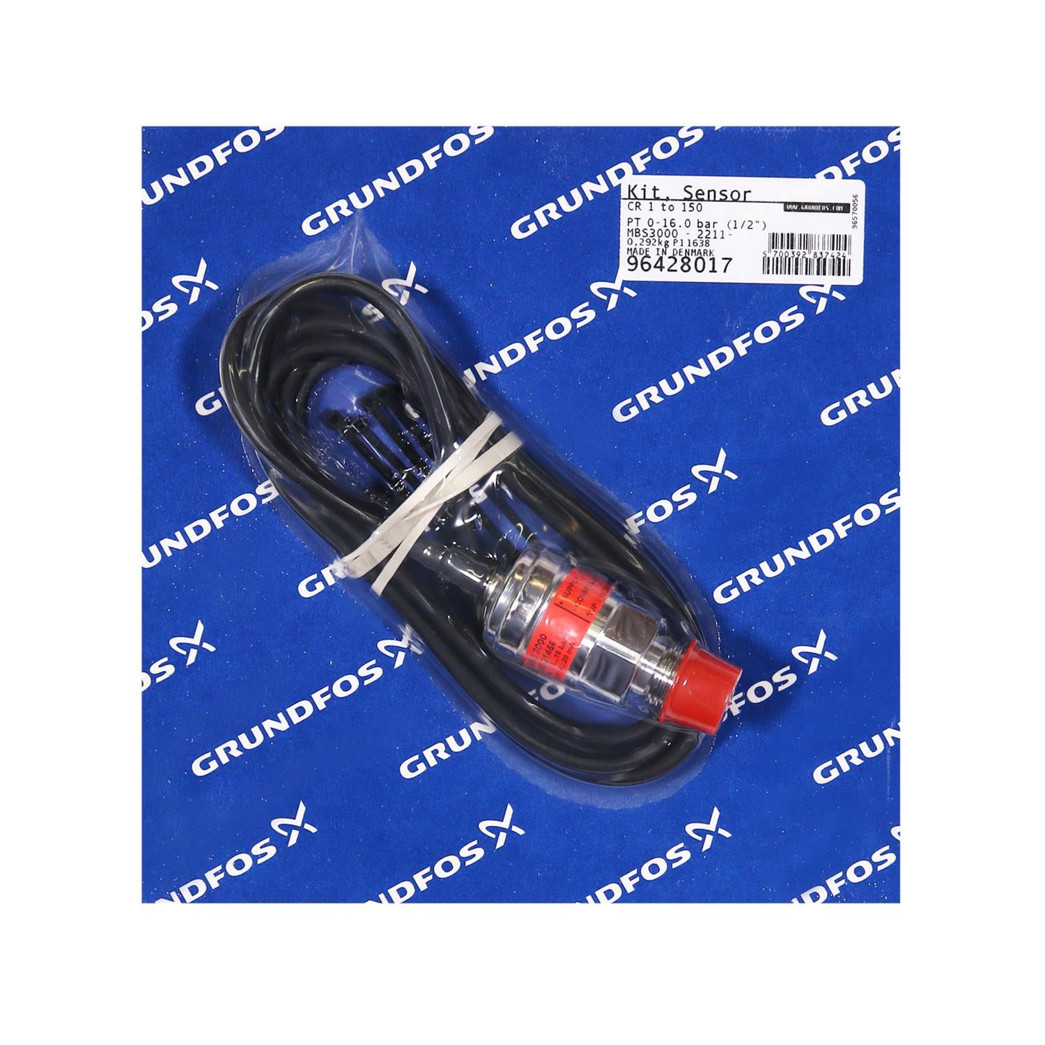 96428017 Grundfos - Kit, Sensor PT 0-16.0 bar (1/2") | Pump Stop