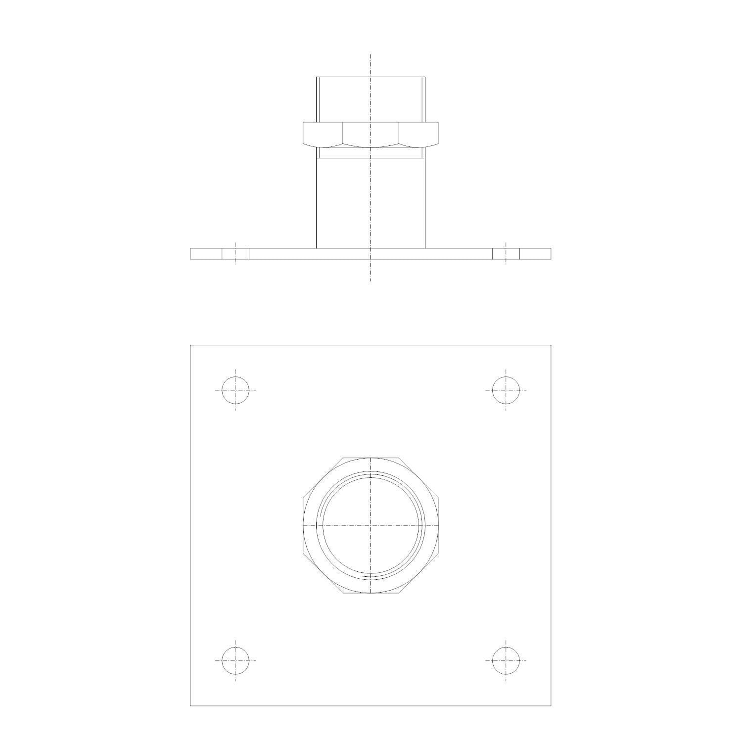 96115292 Grundfos - Floor fixation base | Pump Stop